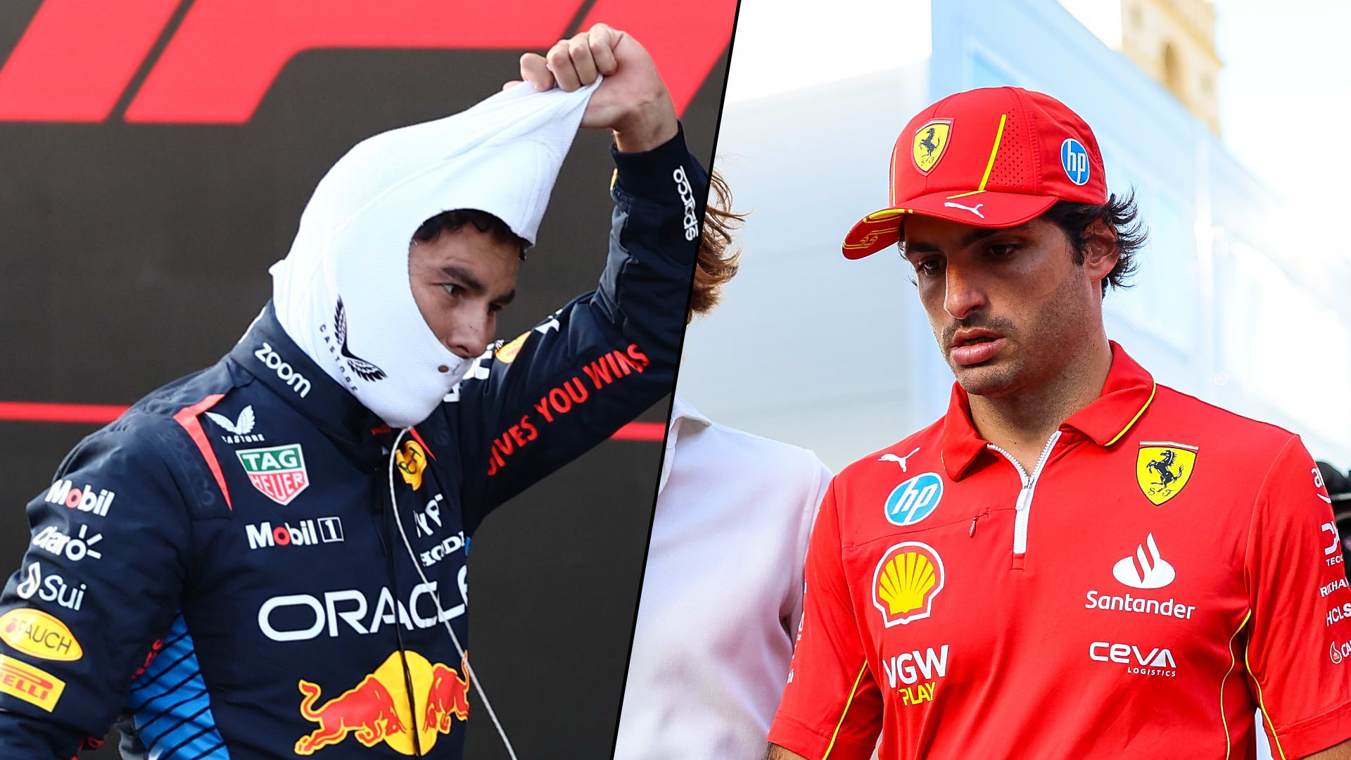 ‘It’s very disappointing’ – Carlos Sainz and Sergio Perez give their views on dramatic late-race ...